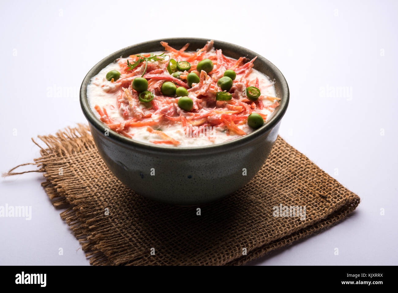 Carrot raita / Gajar Koshimbir. It a condiment from the Indian ...