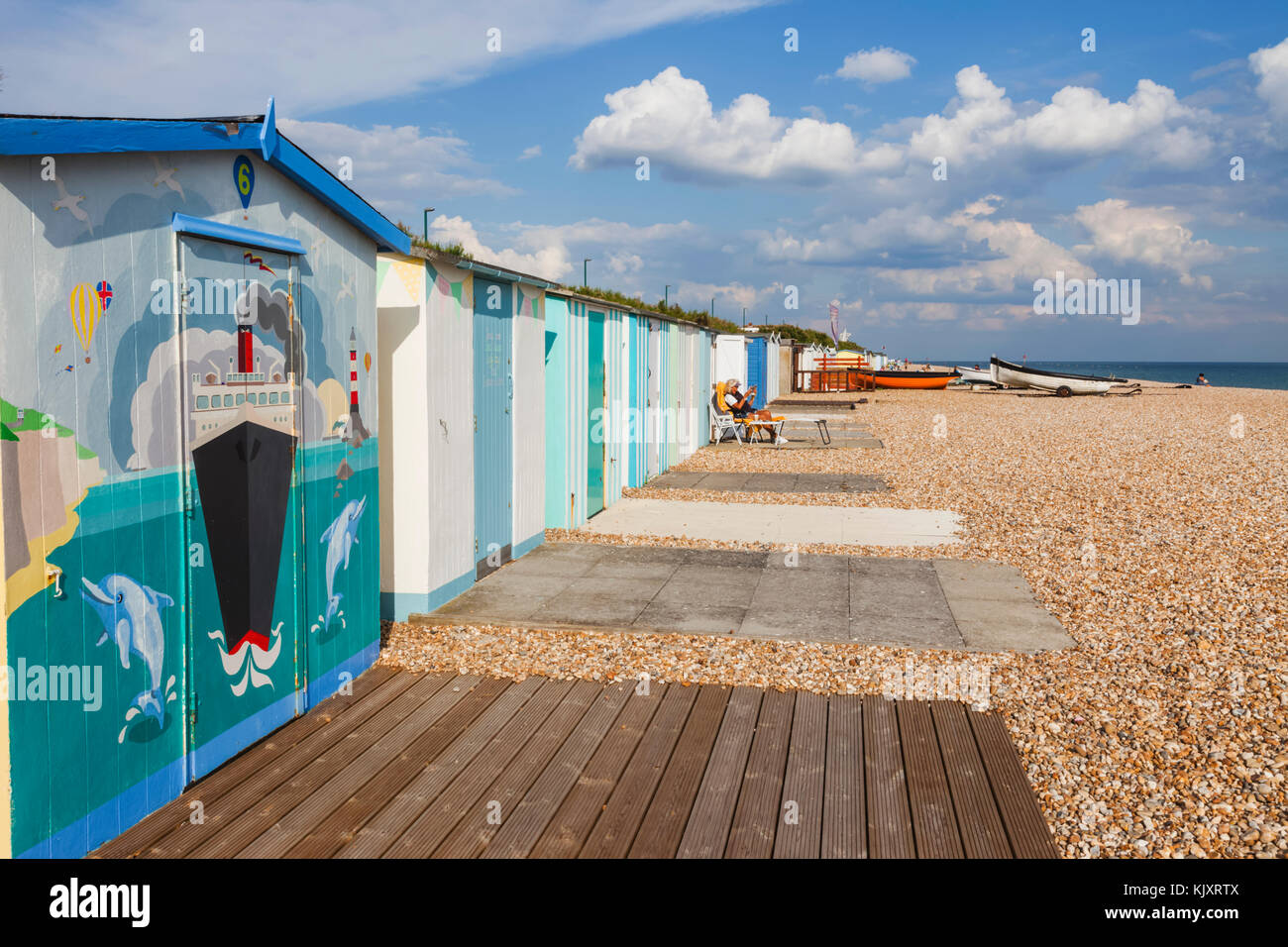 England, West Sussex, Bognor Regis, Bognor Regis Beach, Beach Huts Stock Photo - Alamy
