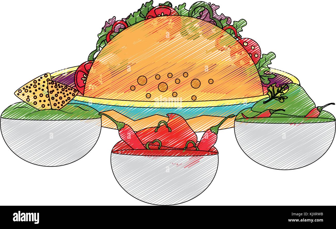 Isolated taco design Stock Vector Image & Art - Alamy