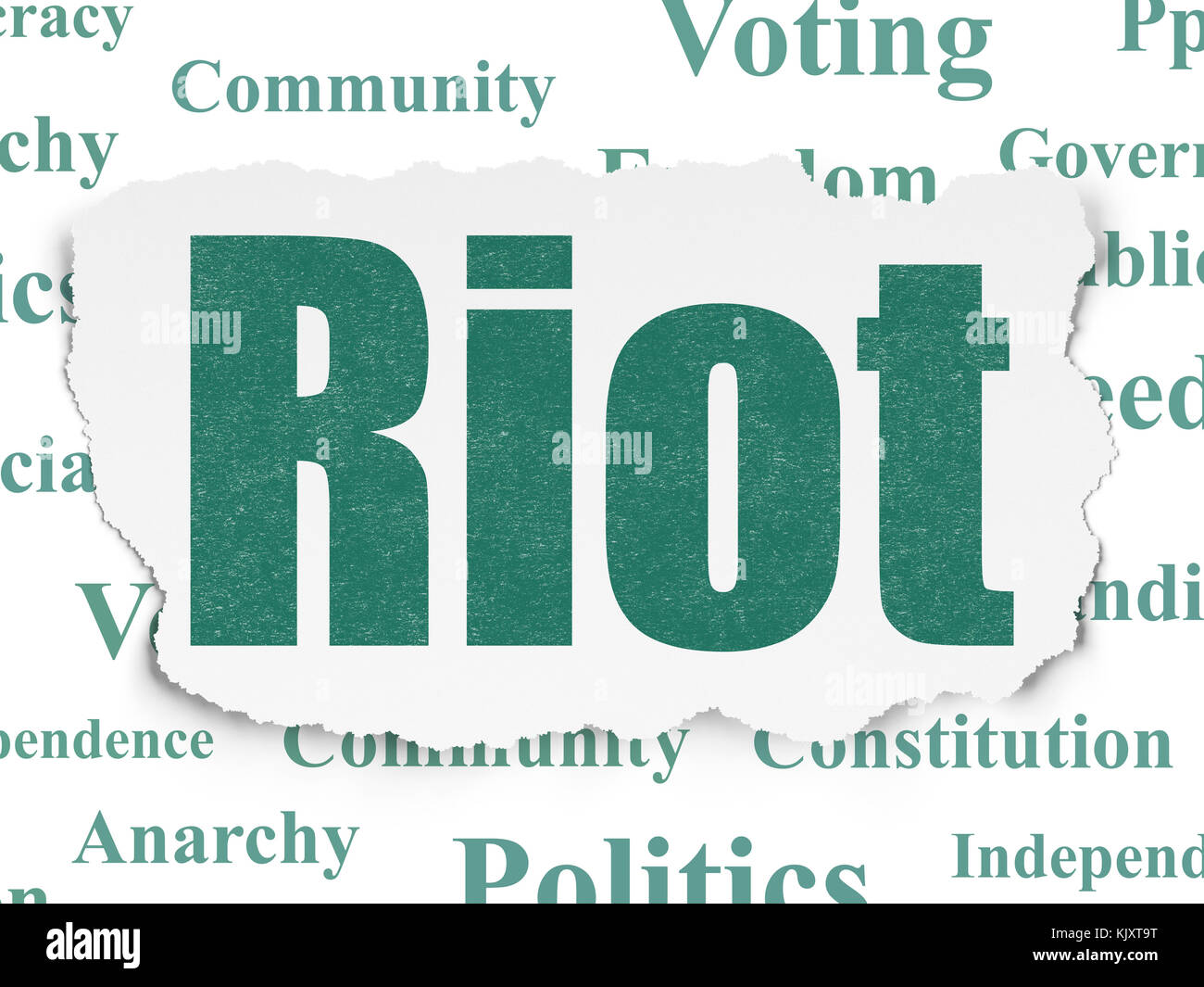 Politics concept: Riot on Torn Paper background Stock Photo - Alamy