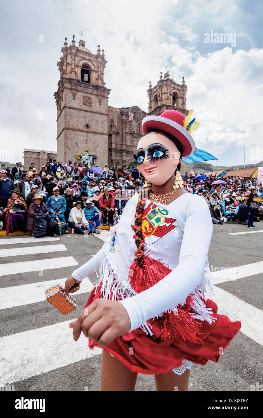 Fiesta de la Virgen de la Candelaria, Main Square, Puno, Peru Stock ...