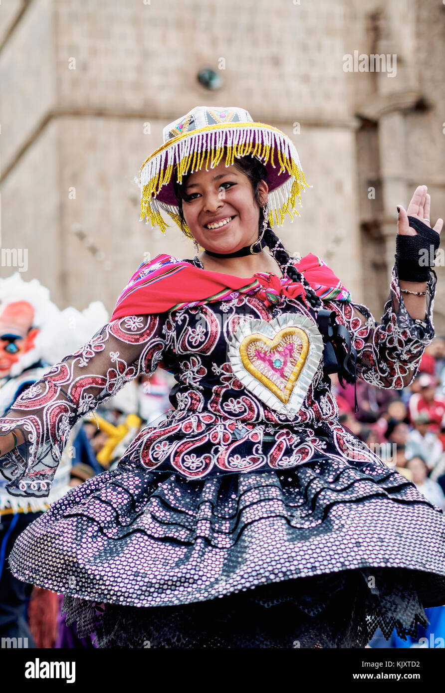 Fiesta de la Virgen de la Candelaria, Main Square, Puno, Peru Stock ...