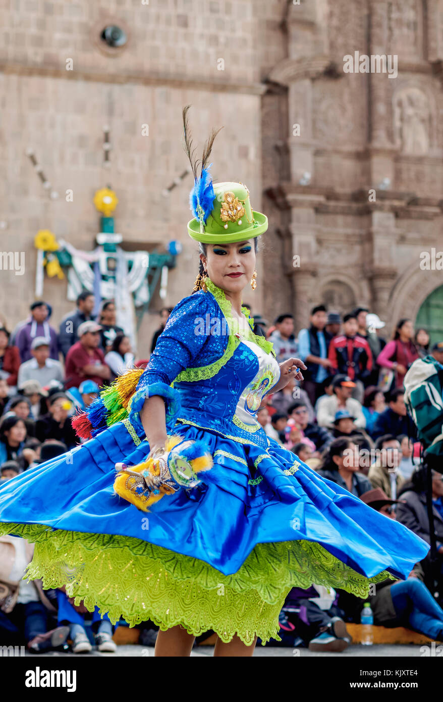 Fiesta de la Virgen de la Candelaria, Main Square, Puno, Peru Stock ...