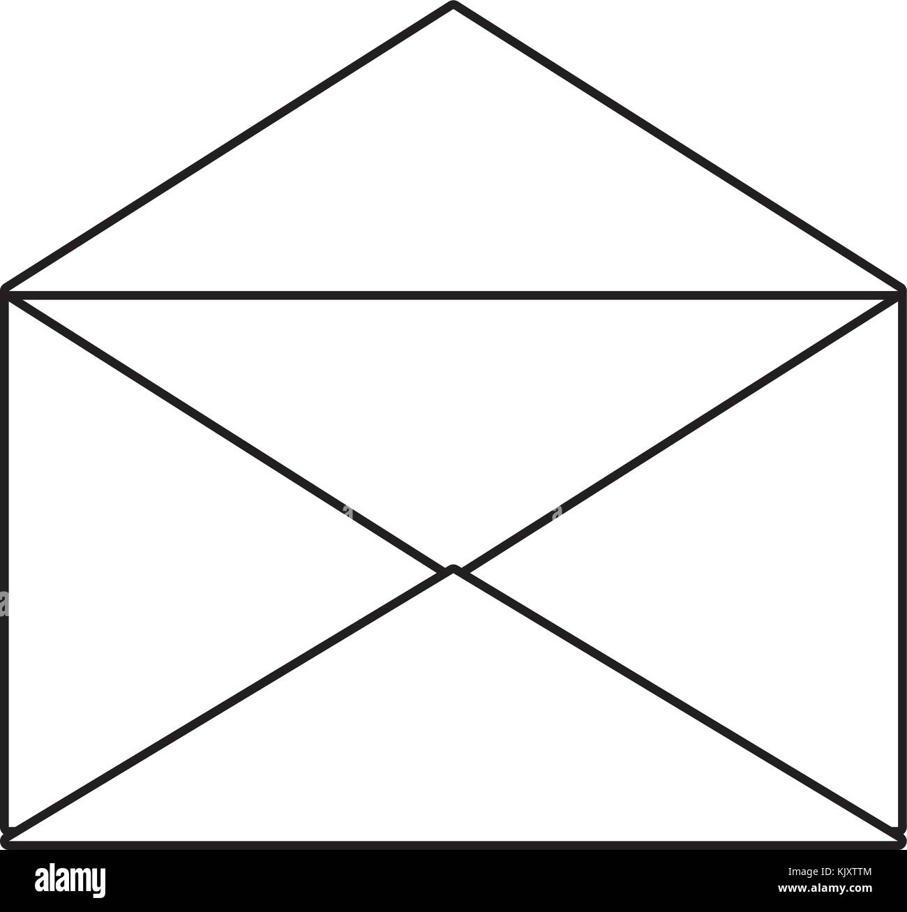 opened envelope icon Stock Vector Image & Art - Alamy