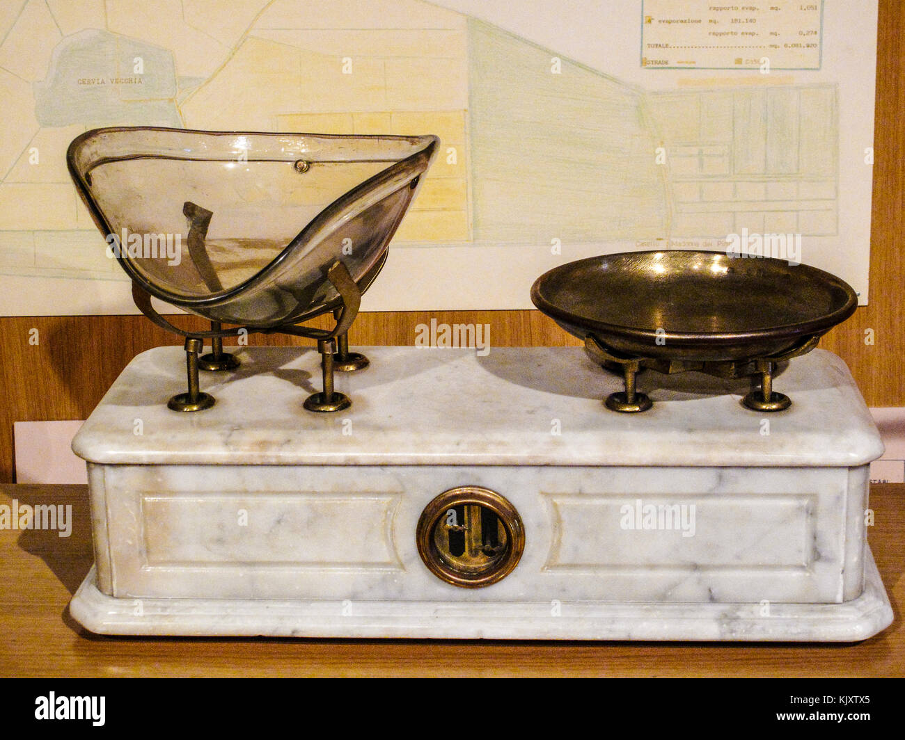 Italy Emilia Romagna Cervia: Salt Museum: balances for salt weight ...