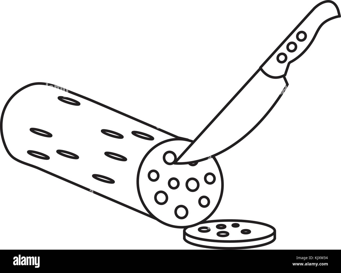 Isolated salami design Stock Vector Image & Art - Alamy