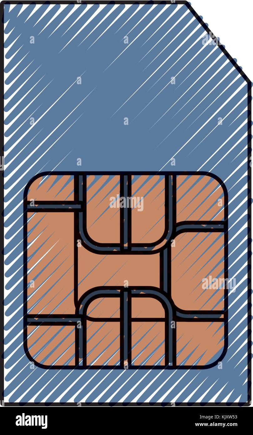sim card doodle vector illustration Stock Vector Image & Art - Alamy