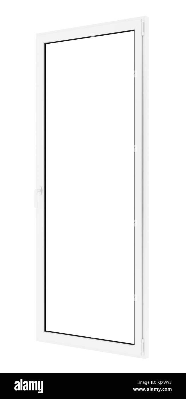 window isolated on white background. 3d illustration Stock Photo - Alamy