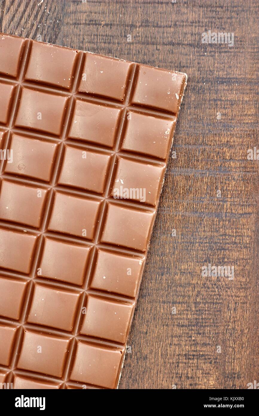 A studio photo of a block of chocolate Stock Photo - Alamy