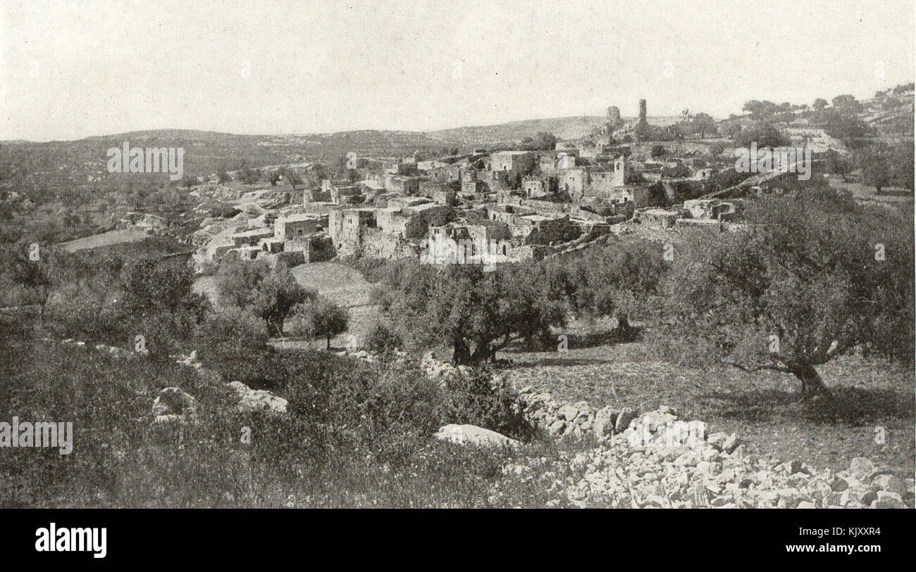 A historic photograph of Bethany, taken around 1910. The image captures ...