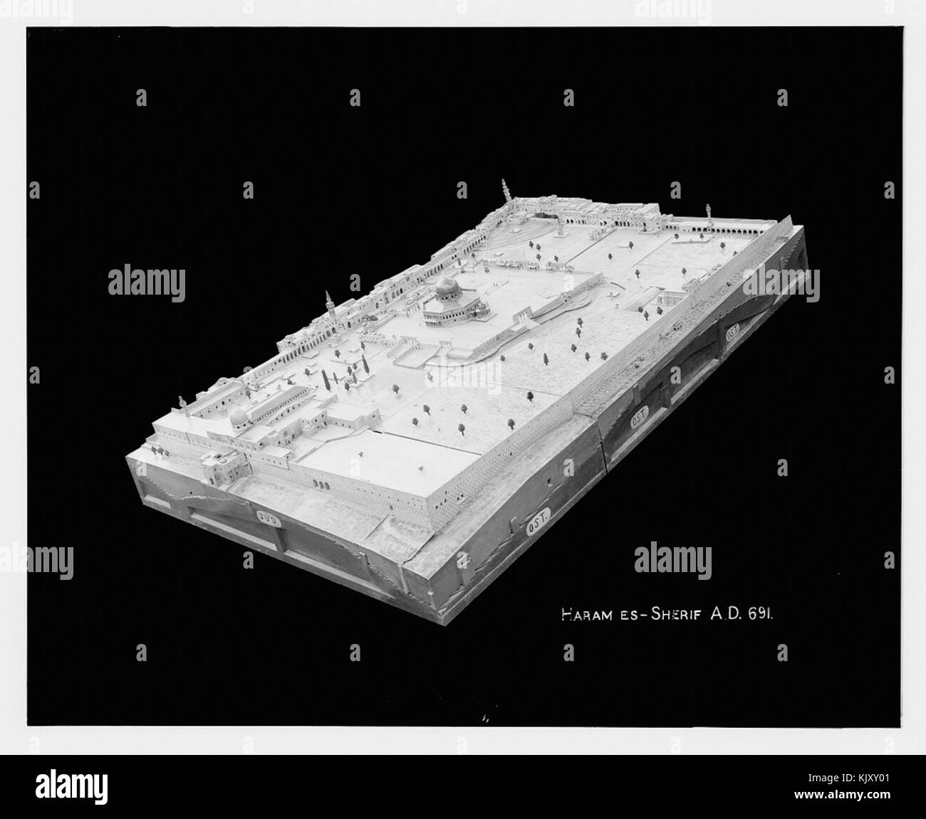 Conrad Schick Temple Mount model Stock Photo - Alamy
