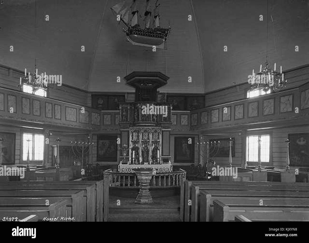 Hadsel kirke 1938 Wilse NF.W 46694 Stock Photo - Alamy