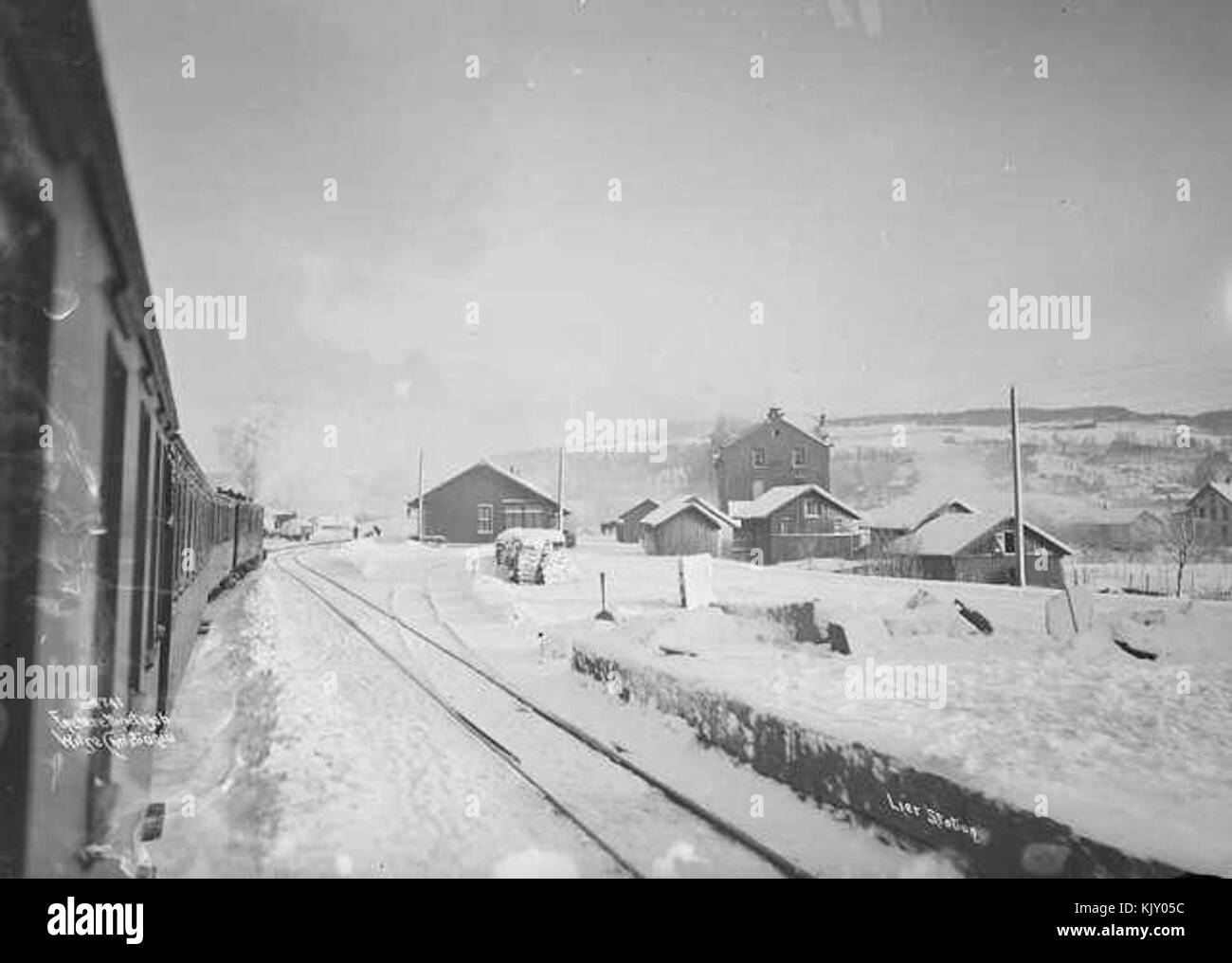 Lier stasjon 1906 Stock Photo - Alamy