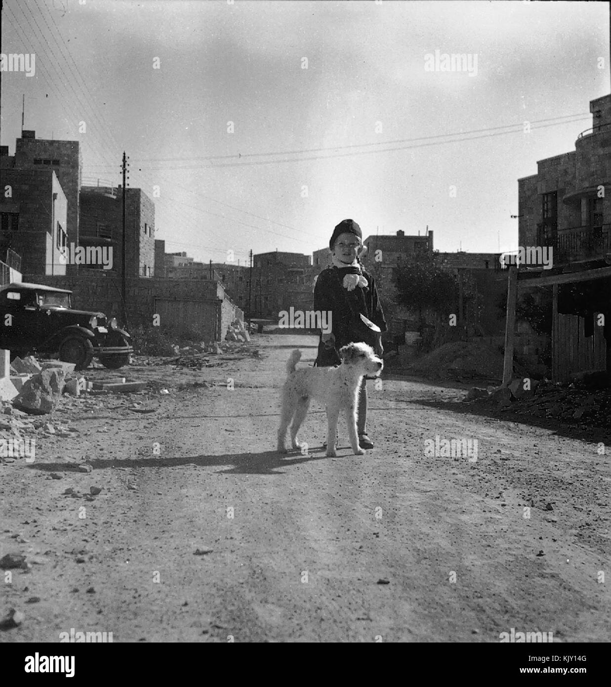 This image depicts Jerusalem's Rehavia district, showing the urban ...