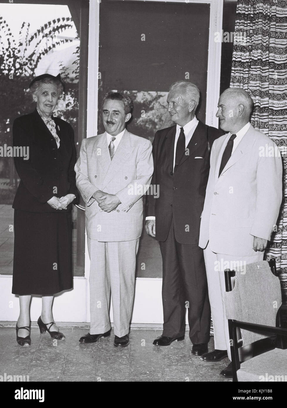 Ruth Thompson Moshe Sharett Francis Walter John Rooney1955 Stock Photo ...