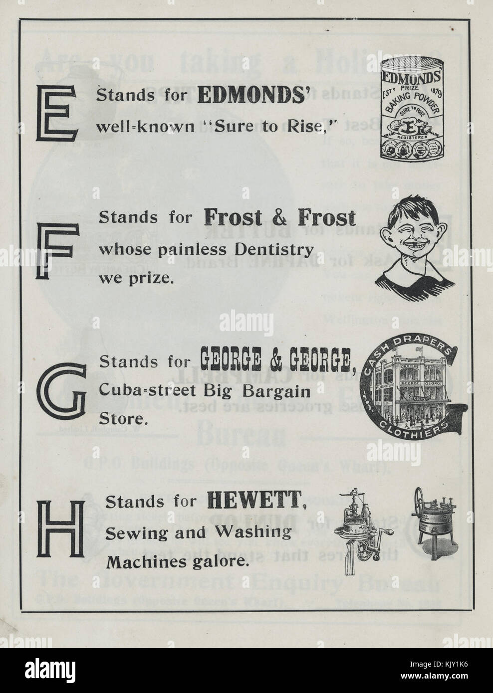 The rhyming trades alphabet Stock Photo - Alamy