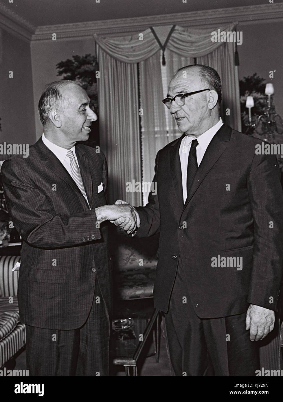 Attorney General Louis Lefkovitz and Levi Eshkol 1964 Stock Photo - Alamy