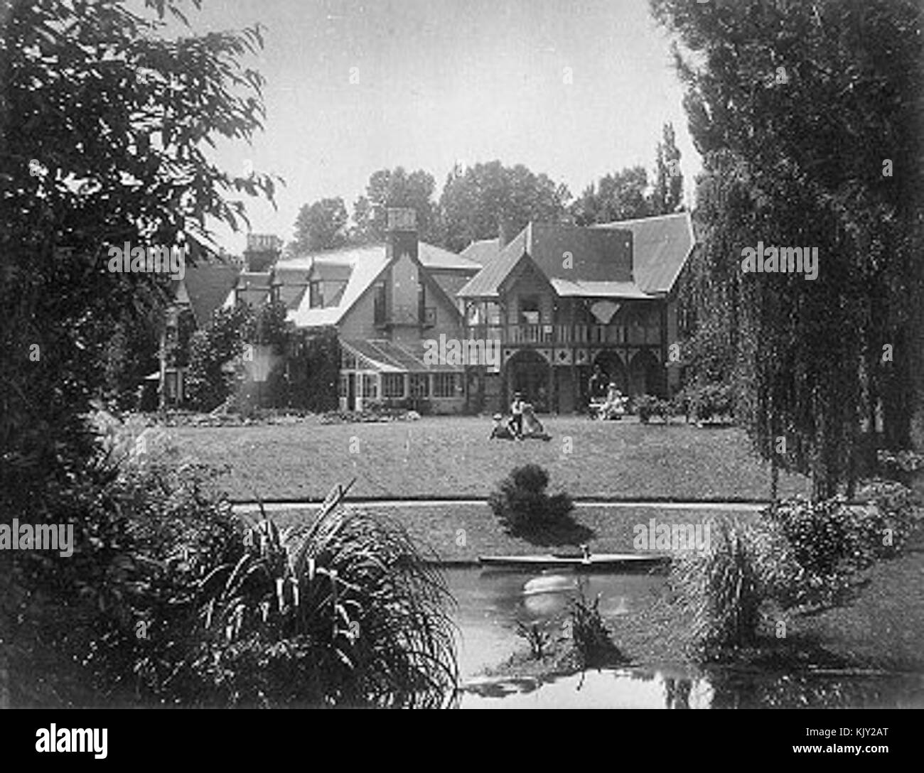 1858 Ilam homestead Stock Photo - Alamy