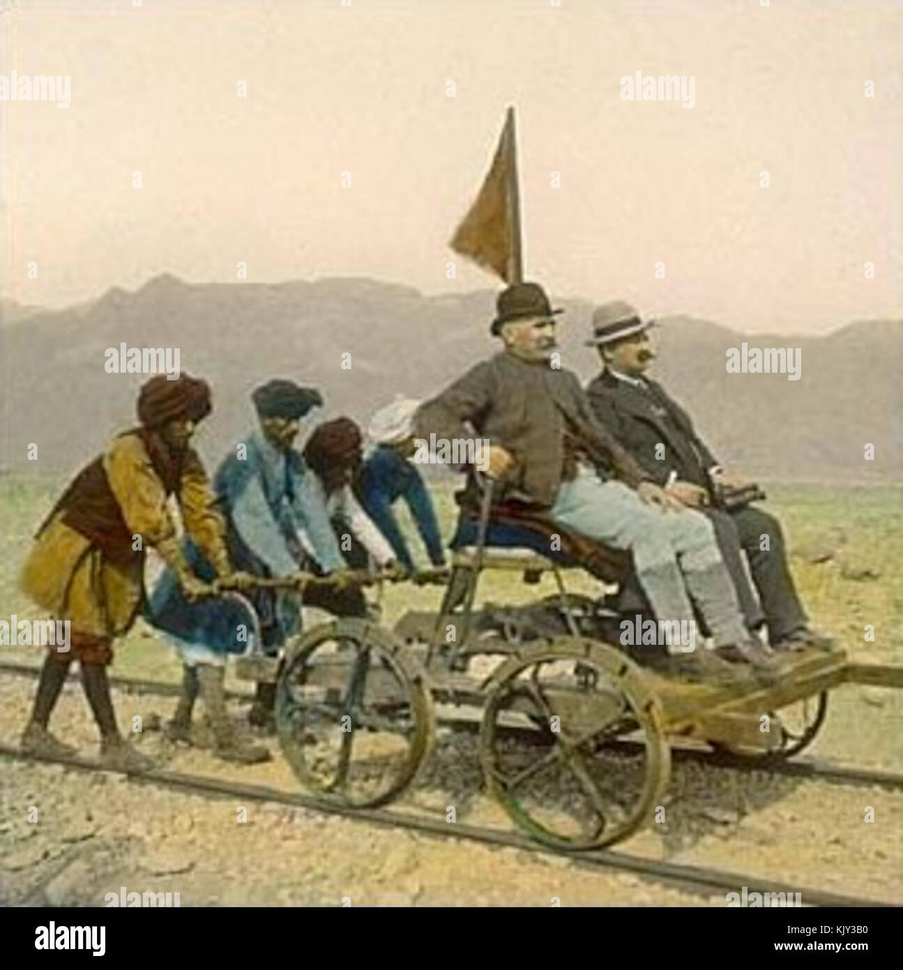 Hand car magic lantern Stock Photo - Alamy