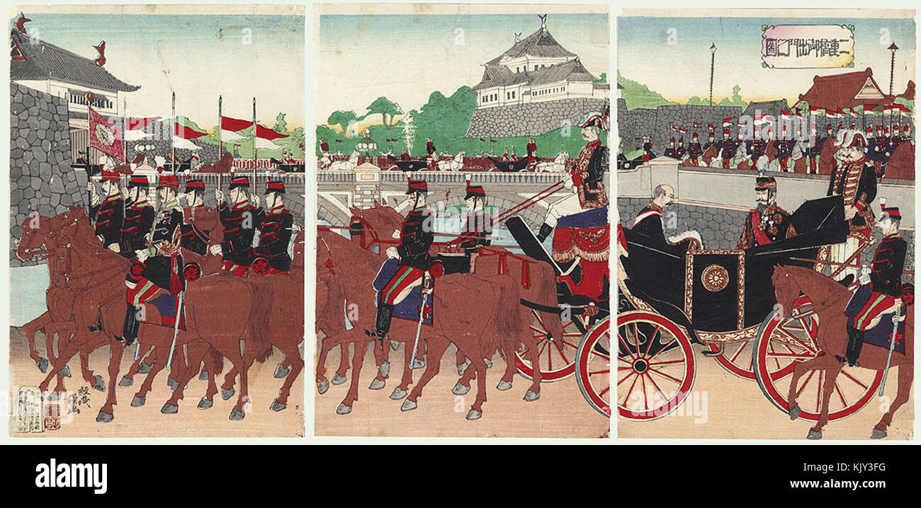 Imperial Japanese carriage 19thcentury Stock Photo - Alamy