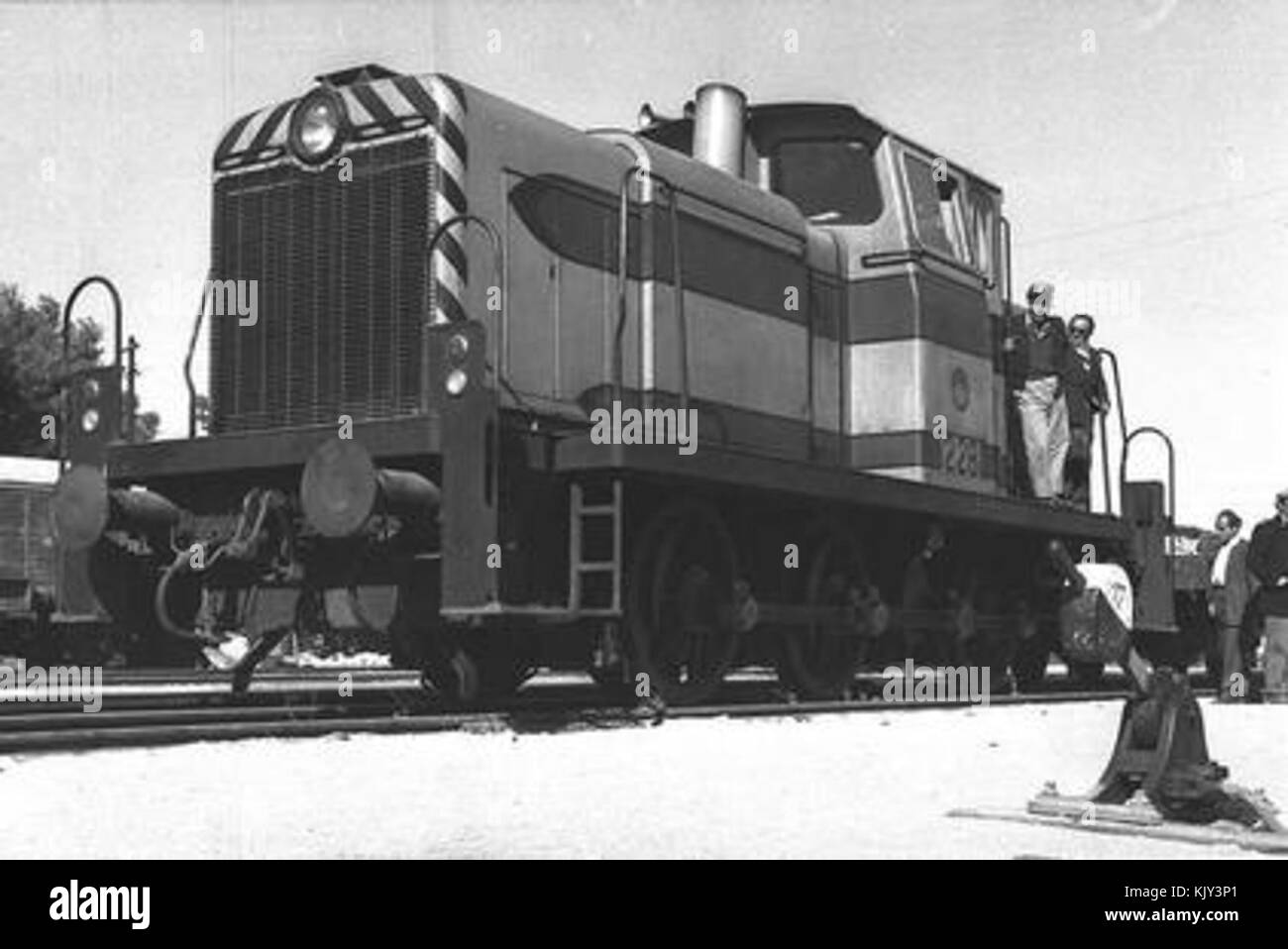 Israel Railways Esslingen locomotive 228 1959 Stock Photo - Alamy