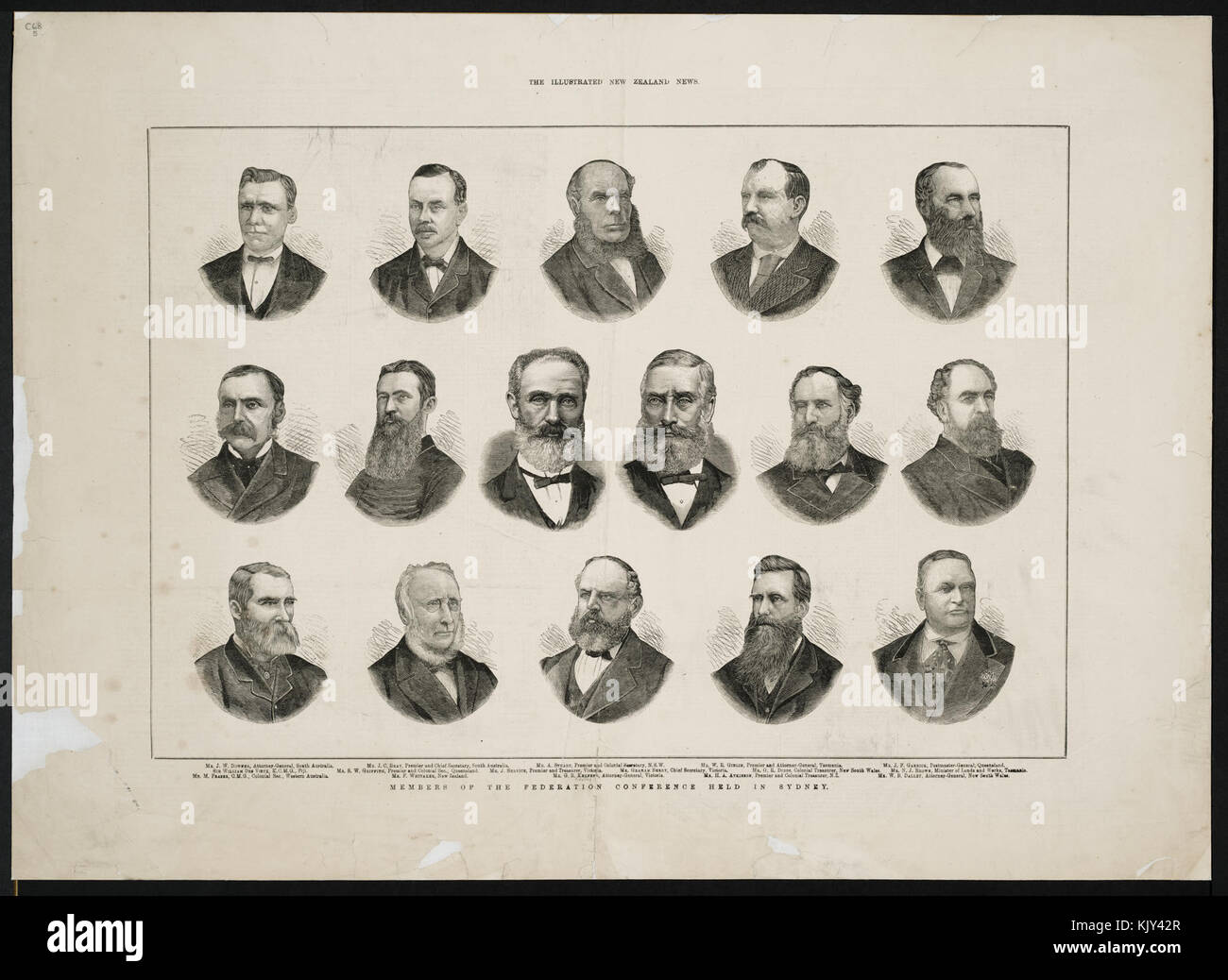 Members of the Federation Conference held in Sydney Stock Photo - Alamy