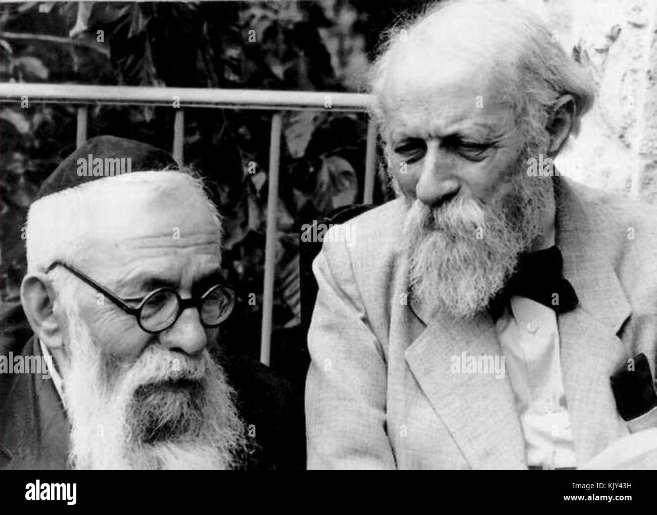 Martin Buber and Rabbi Binyamin Stock Photo - Alamy