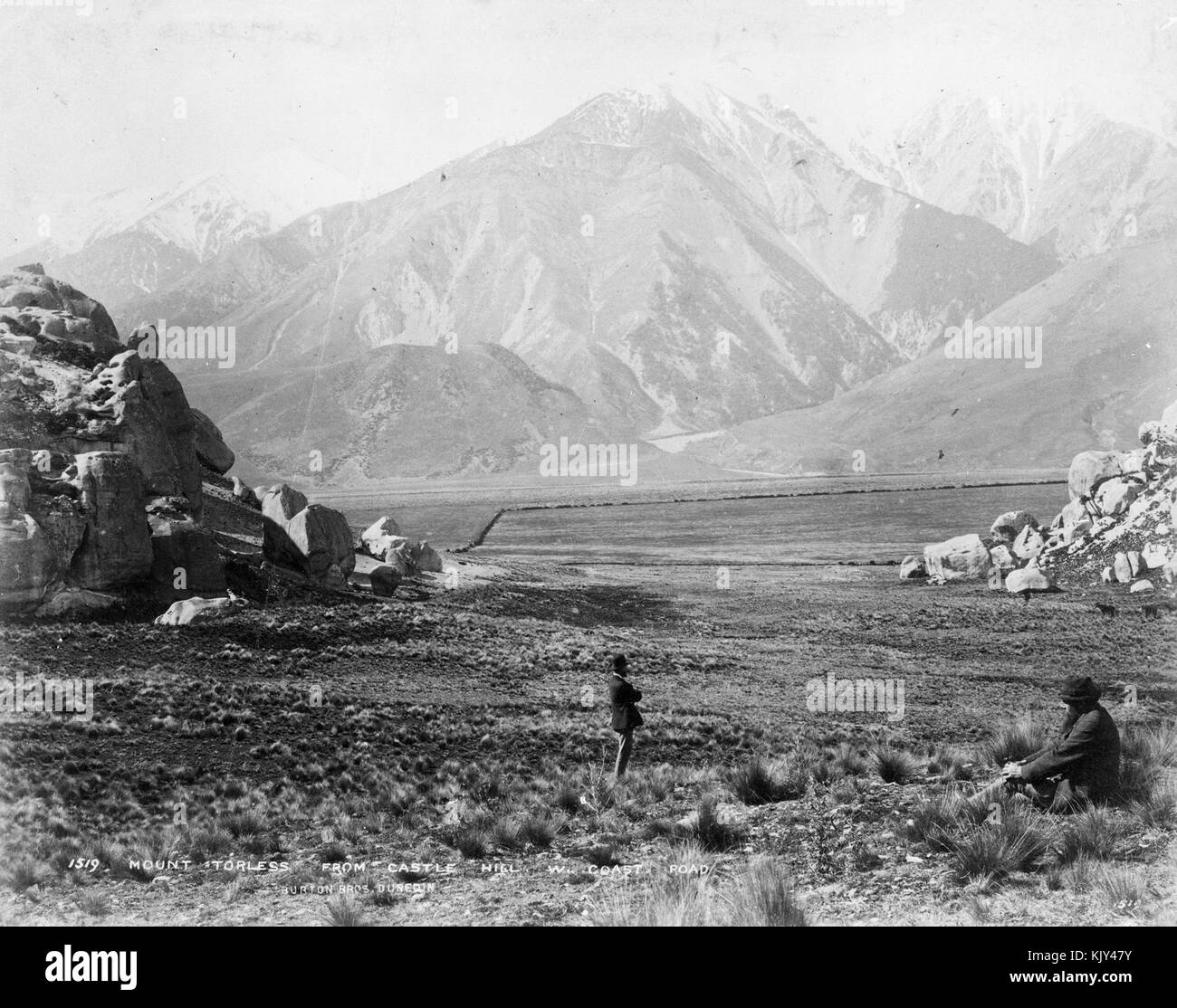Mount Torlesse, 1880s Stock Photo - Alamy