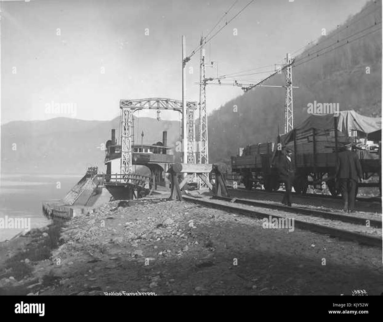 Railway ferry at Rollag Stock Photo - Alamy