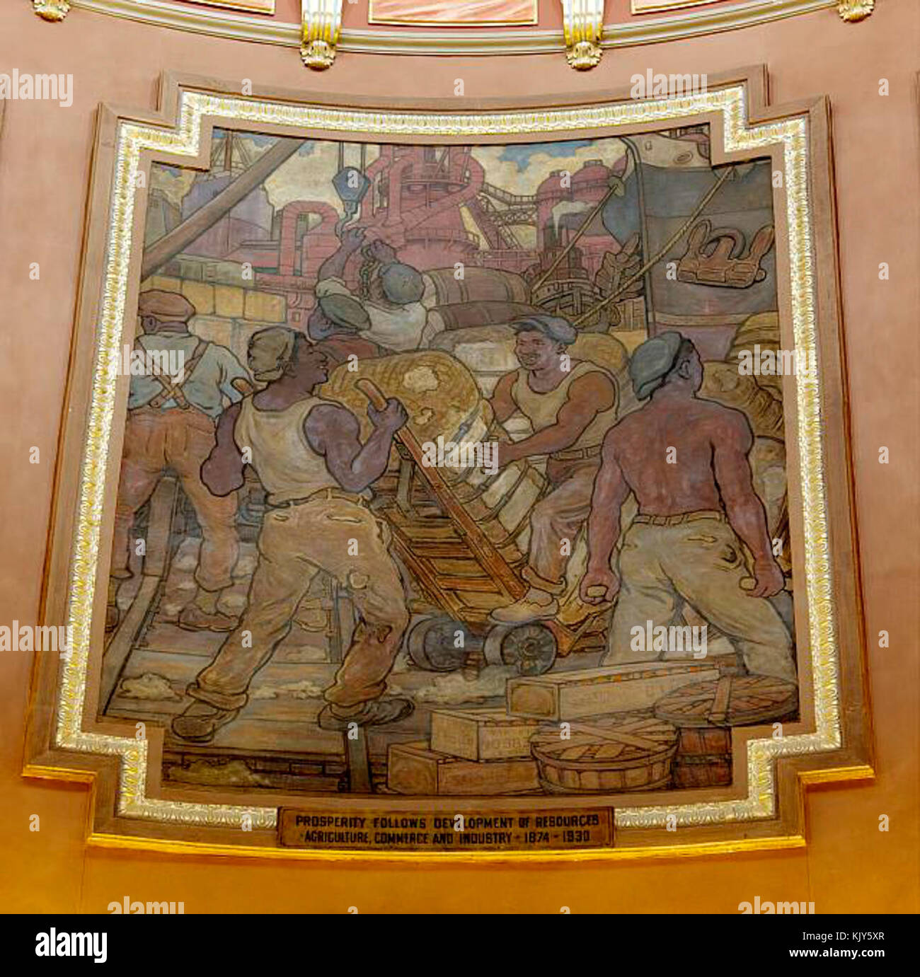 Alabama State Capitol mural 08 Stock Photo - Alamy