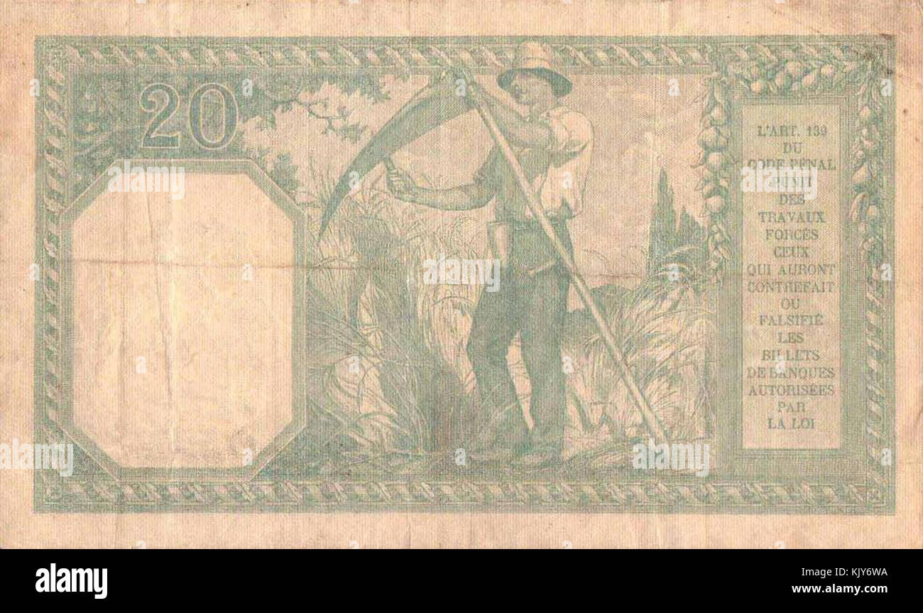 France 20 francs Bayard 02 Stock Photo - Alamy