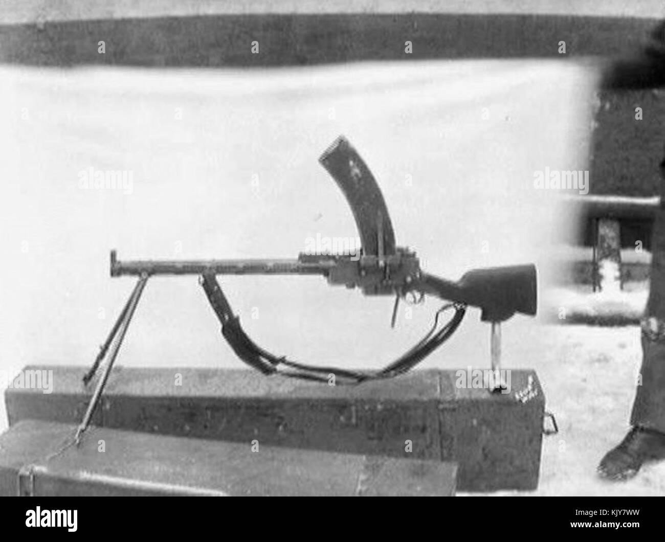 Madsen machine gun Stock Photo - Alamy