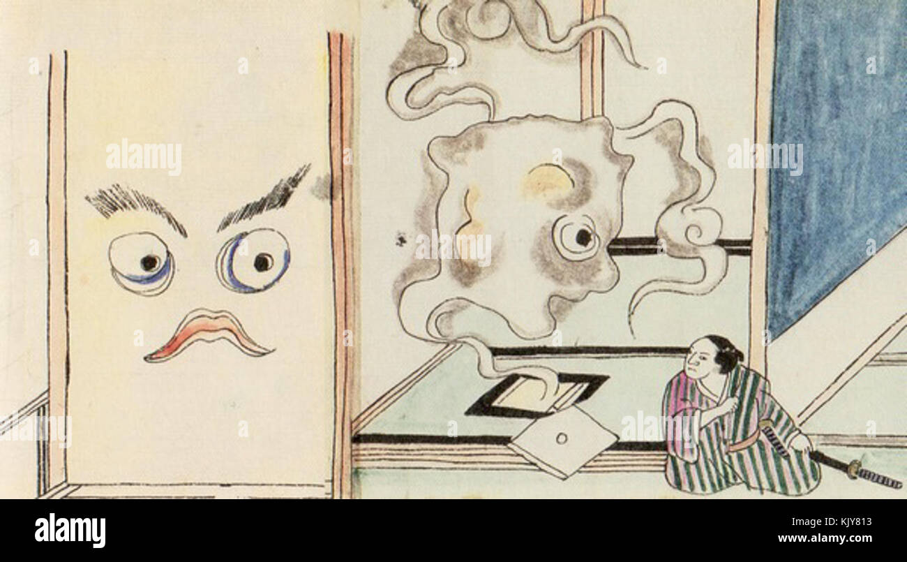 Japanese monster painting hi-res stock photography and images - Alamy