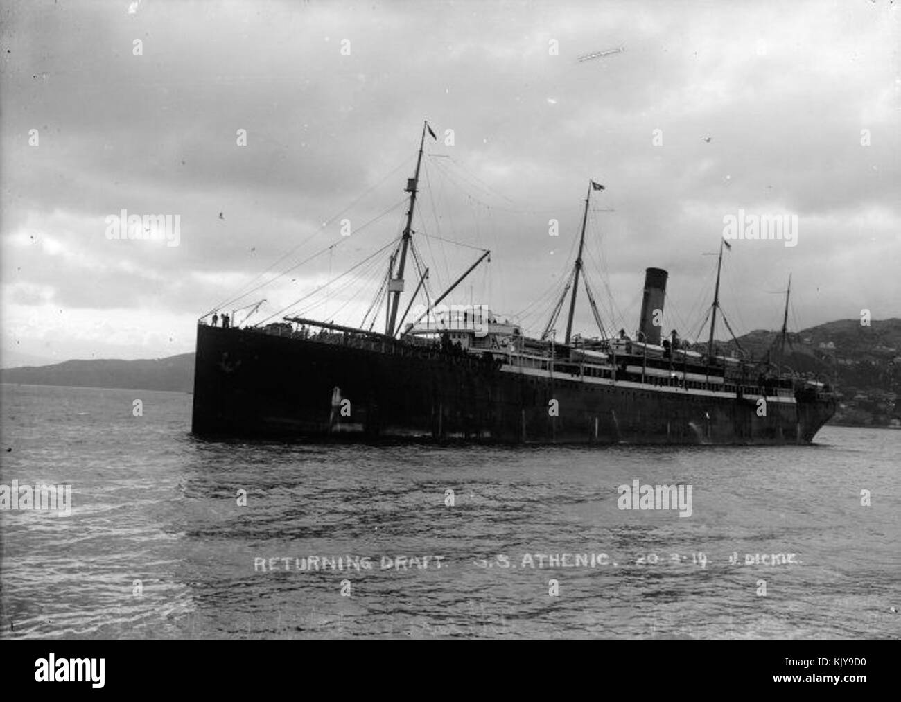 The ship Athenic Stock Photo - Alamy