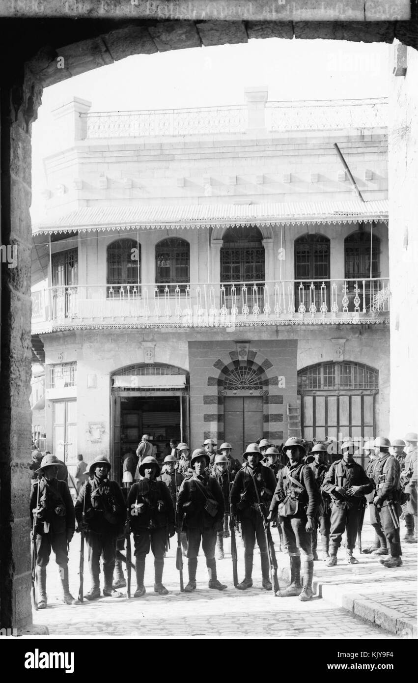 The surrender of Jerusalem to the British, December 9, 1917. The first ...