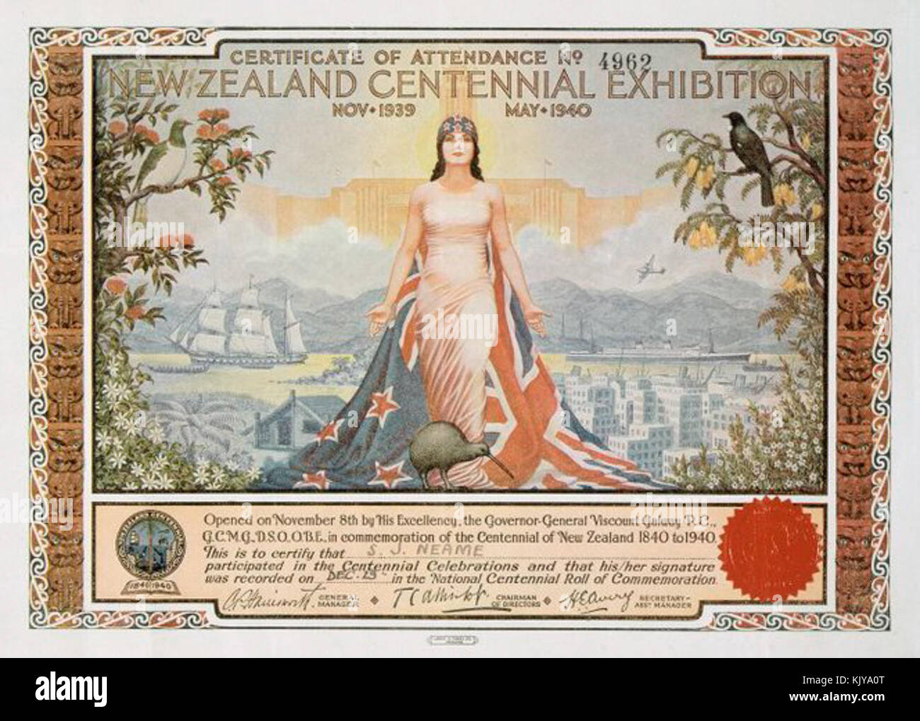 New zealand centennial exhibition hi-res stock photography and images ...