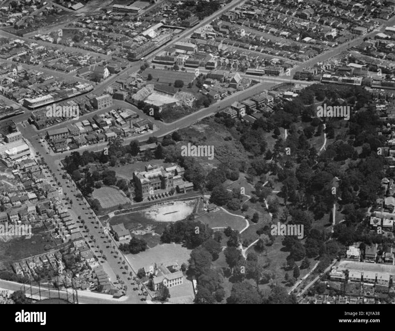 Freemans Bay And Auckland Girls Grammar Stock Photo - Alamy