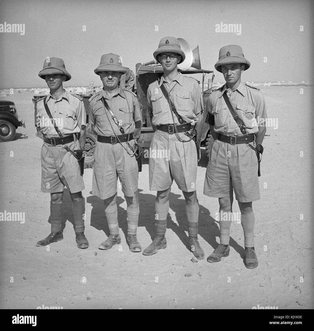 Officers at parade of 2nd NZEF 5th NZ Infantry Brigade Stock Photo - Alamy