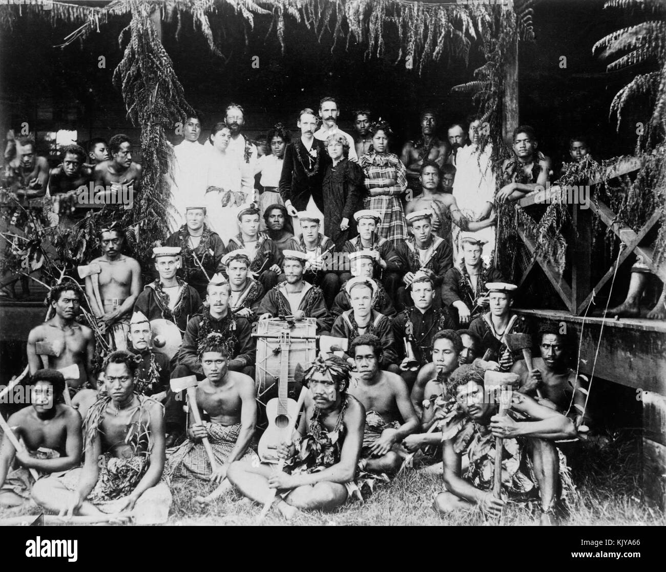 Stevenson family vailima hi-res stock photography and images - Alamy