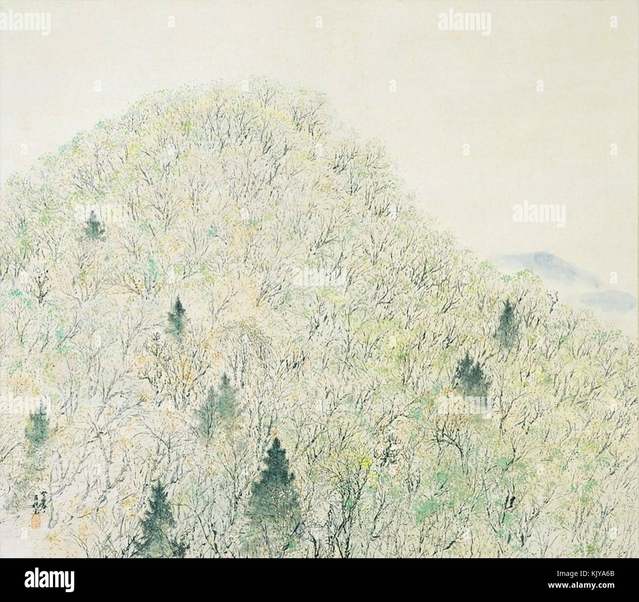 Haruyama by Hirafuku Hyakusui (Akita Museum of Modern Art Stock Photo ...