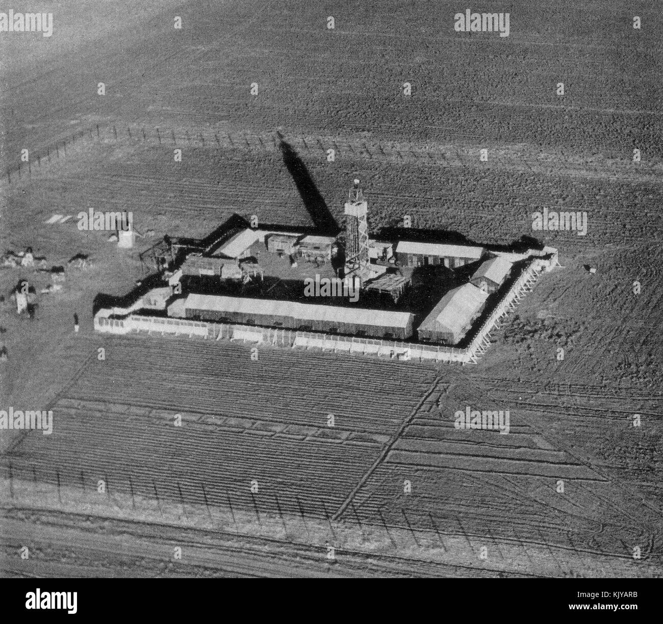 Tower and Stockade settlement, aerial view 1938 Stock Photo - Alamy