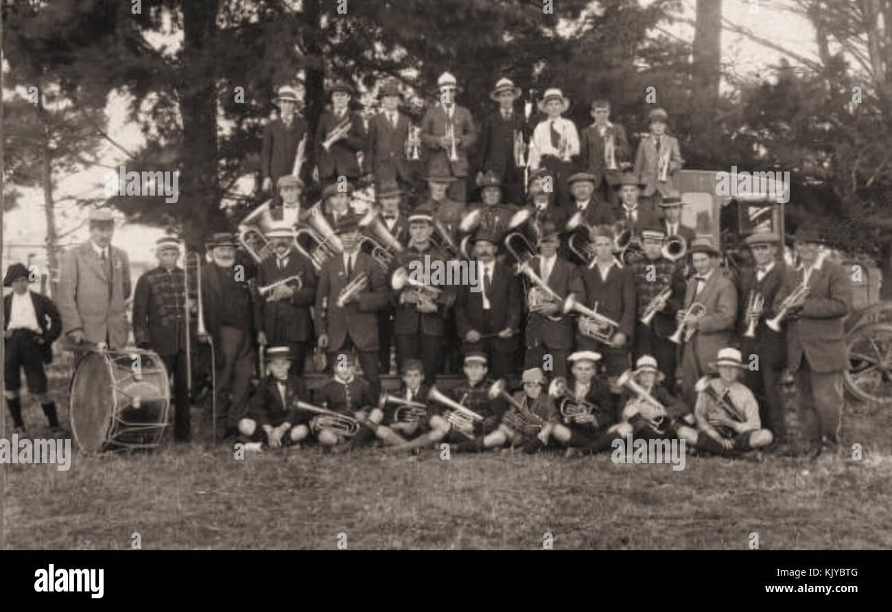A historical photograph from 1919 showing the Ongaonga and Waipawa ...