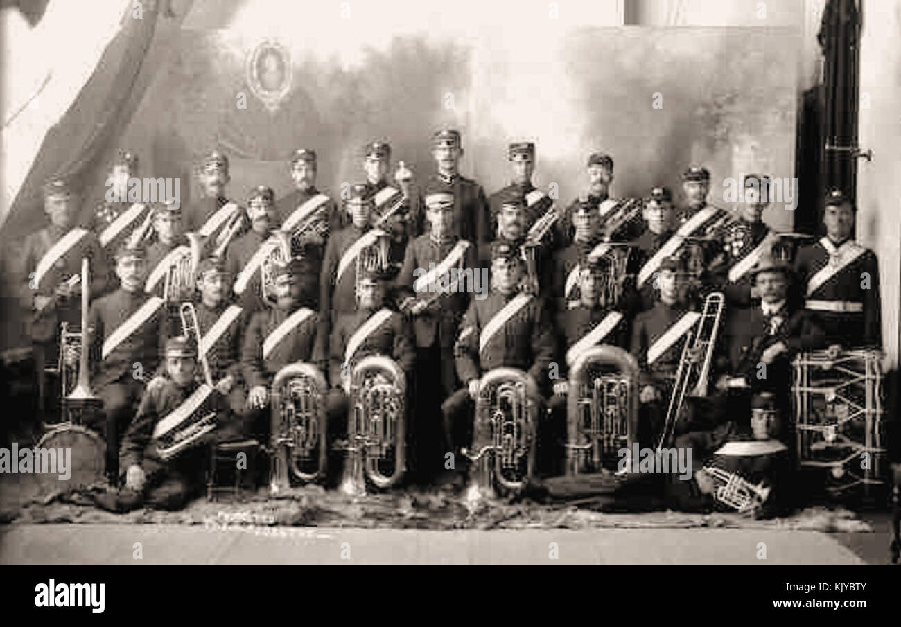 New Zealand. Wellington Tramways Band, 1910 Stock Photo - Alamy