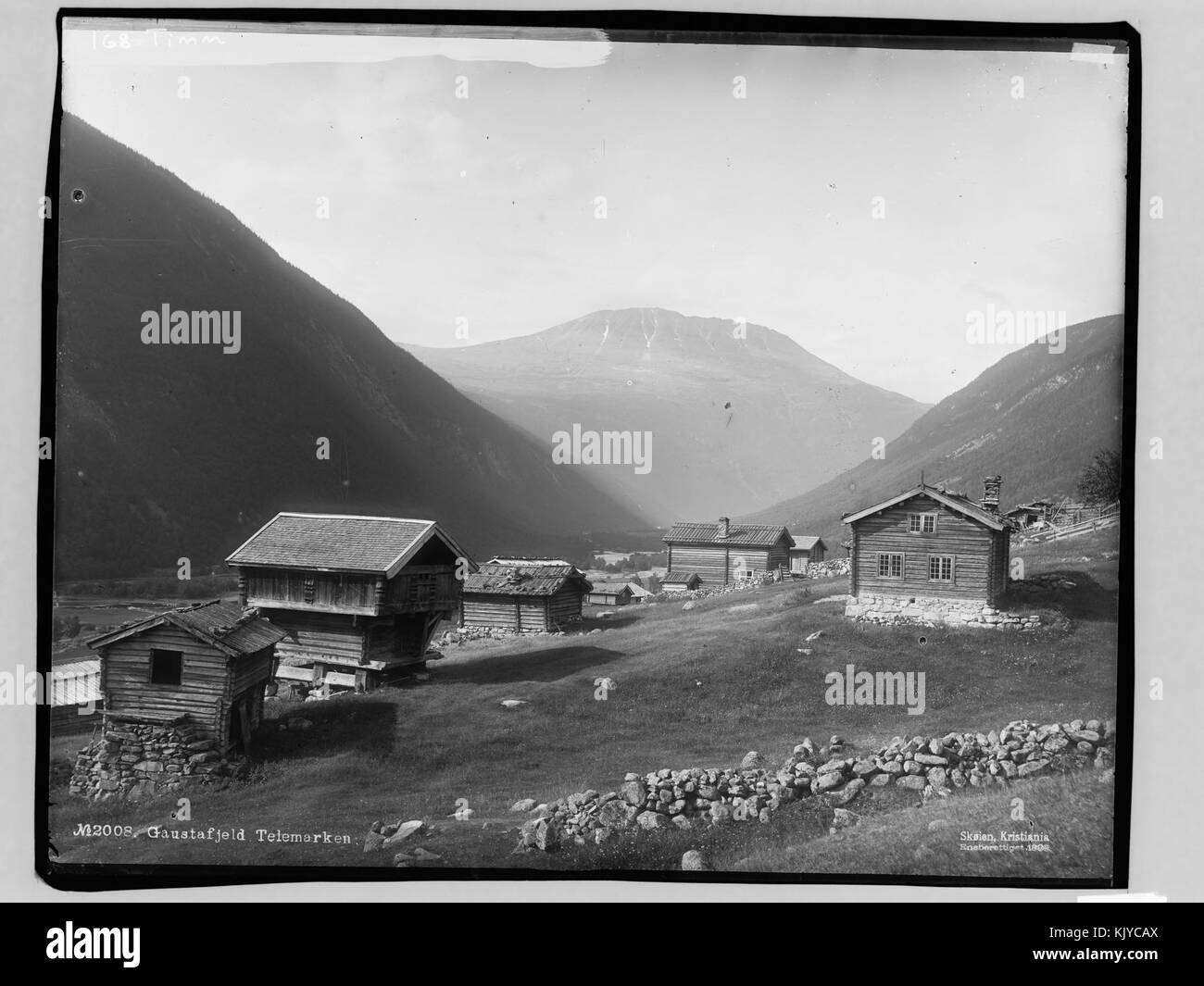 This vintage photograph from the Telemarken region in Norway depicts a ...