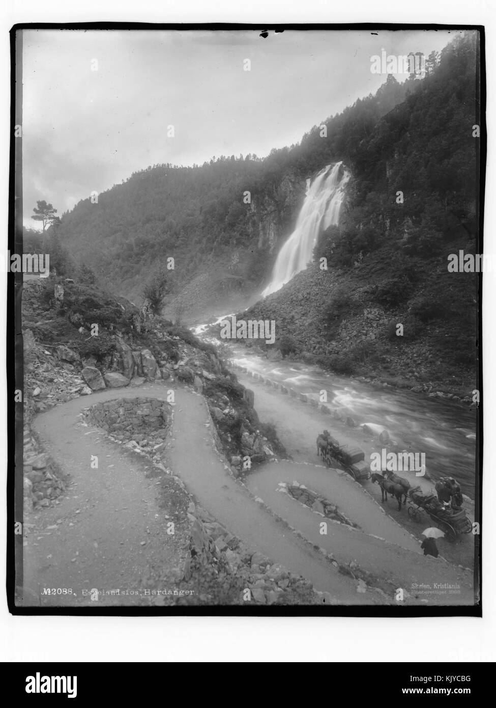 Espelandsfos, Hardanger NB MS G4 0731 Stock Photo - Alamy