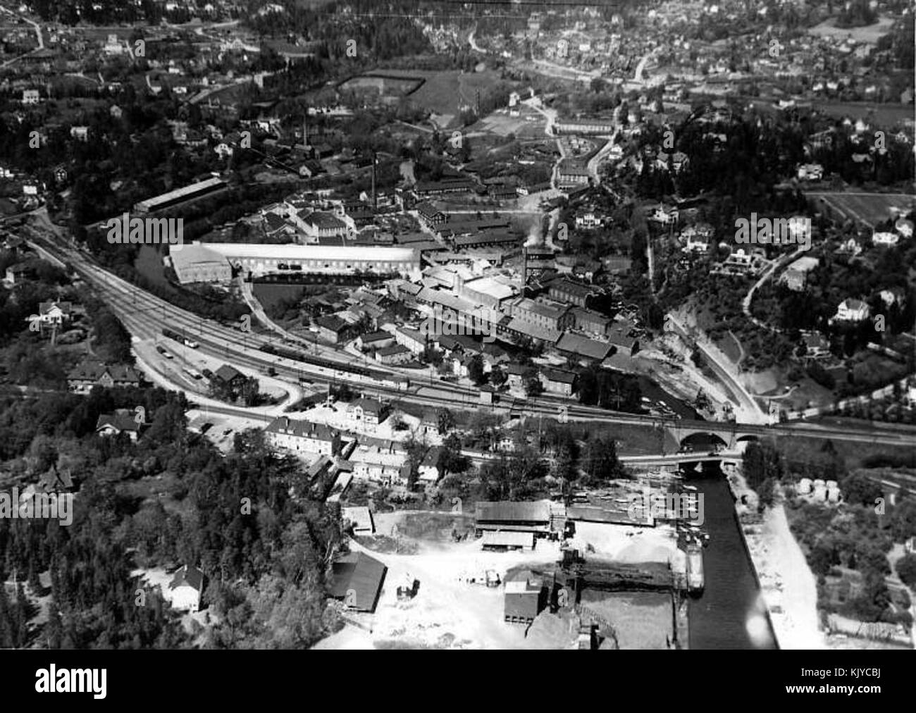 Lysaker aerial 1937 Stock Photo - Alamy