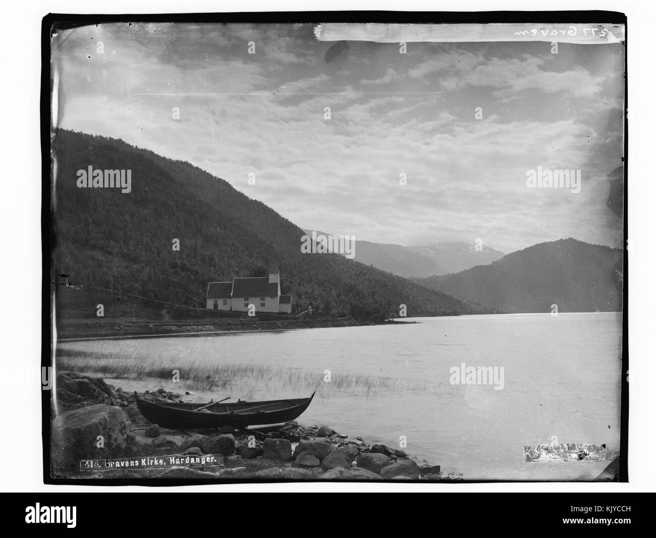 Gravens Kirke, Hardanger NB MS G4 0741 Stock Photo - Alamy