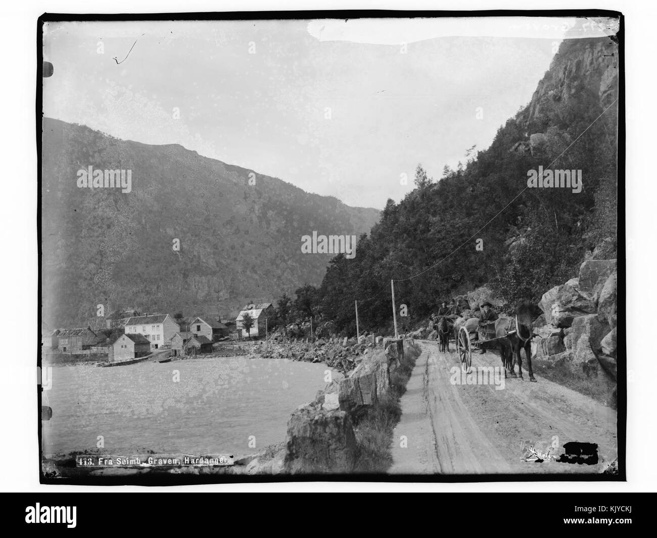 Fra Seimb. Graven, Hardanger NB MS G4 0092 Stock Photo - Alamy
