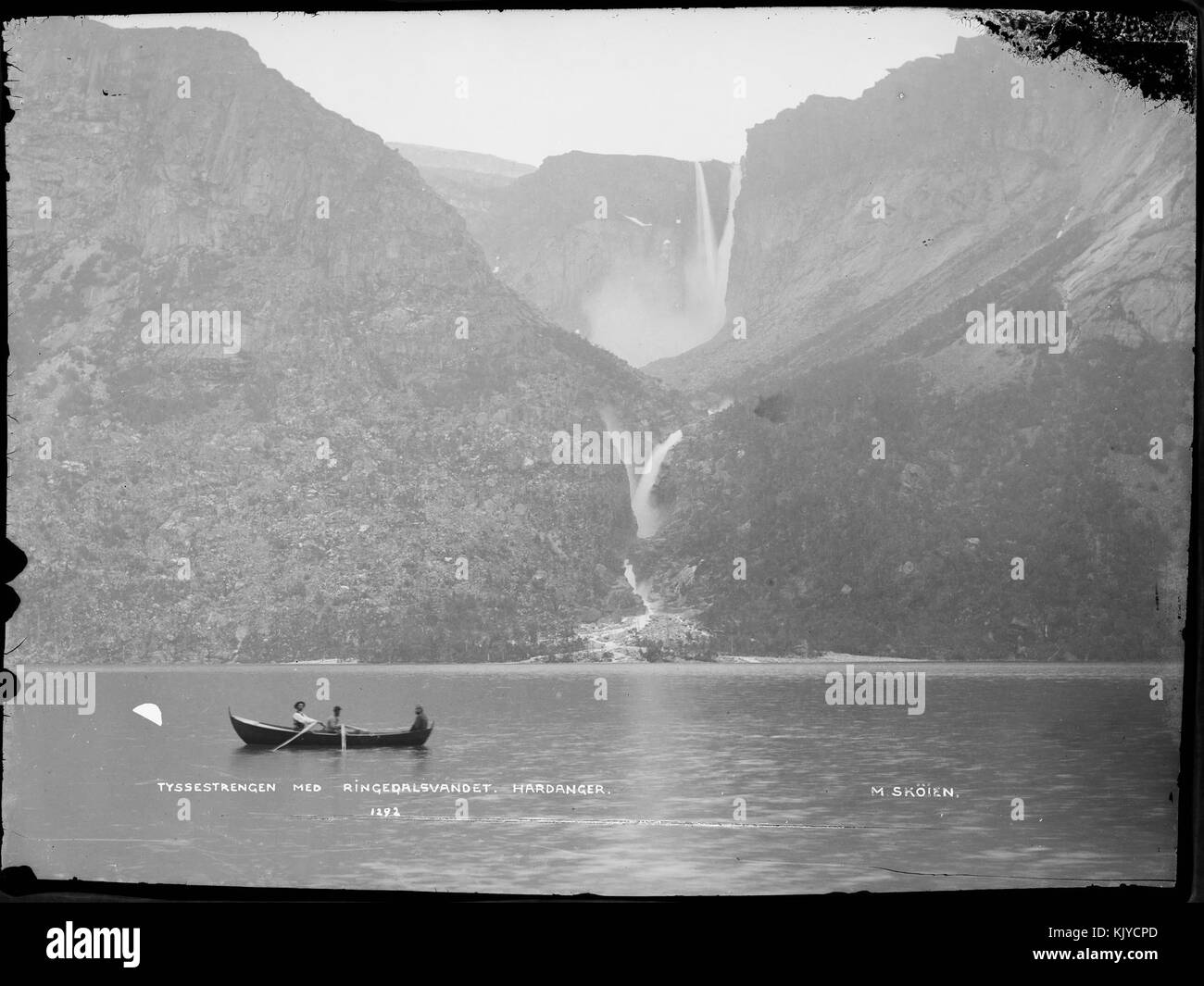 Tyssestrengene med Ringedalsvandet Hardanger NB MS G3 0096 Stock Photo ...