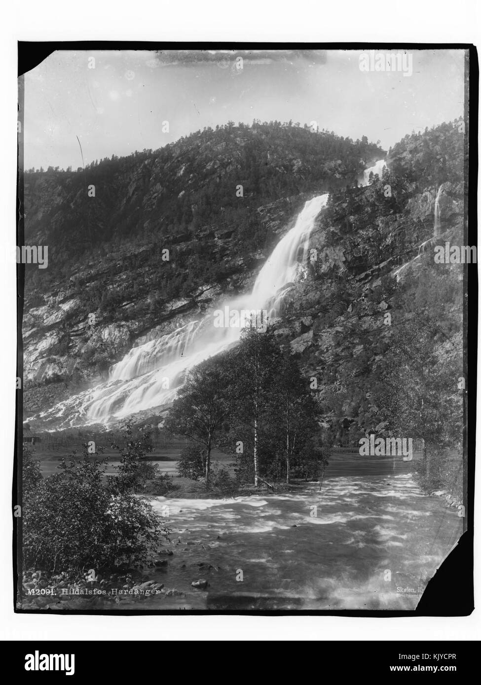 Hildalsfos, Hardanger NB MS G4 0617 Stock Photo - Alamy